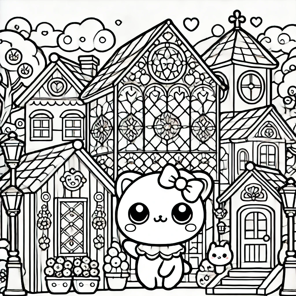 Kawaii Town Prints - Royalty Prints